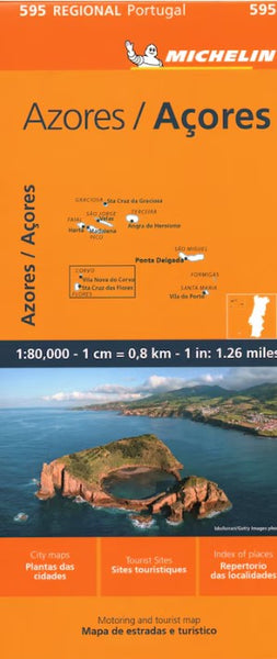 Azores Michelin Map 595 | Maps & More